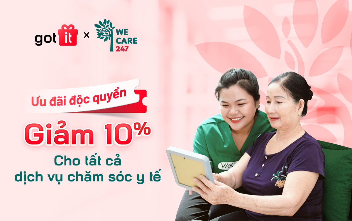 Giảm 10% cho tất cả dịch vụ chăm sóc y tế