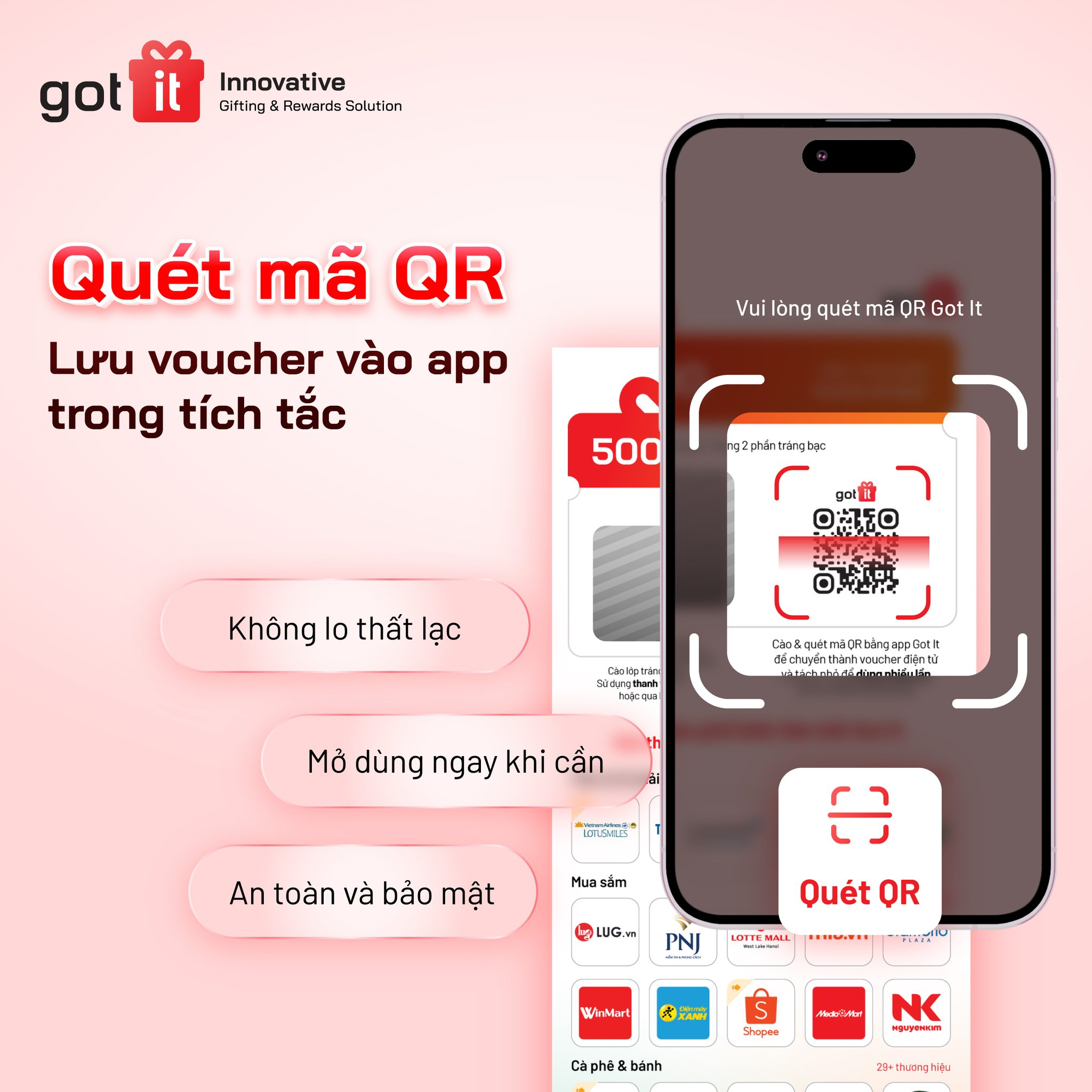App Got It – Trải nghiệm quà tặng thông minh trong một chạm